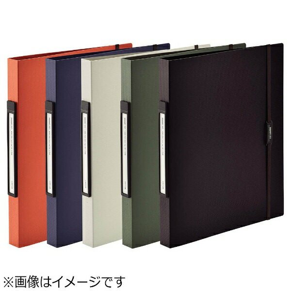 穴をあけてとじるファイル◆かんたん開閉ツイストリング金具採用。◆収容量：コピー用紙150枚◆材質：表紙／ポリプロピレン（生地厚1.0mm）、綴じ具／スチール、ゴムバンド／ポリエステル・ポリウレタン◆素材：P.P.