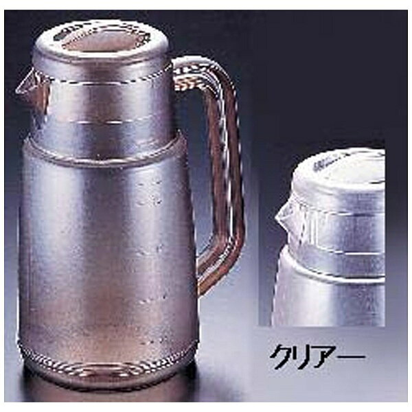 衝撃に強く、安定感のあるポリカーボネイト製のピッチャーです。2.2Lの大容量で、メモリ付きなので便利です。熱湯にも対応しており、水切れも良好です。業務用にも適した丈夫な作りです。