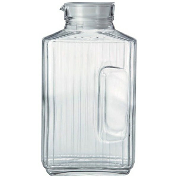 冷蔵庫のコーナーサイズに合わせたガラス製ピッチャー■ご家庭から業務用まで幅広く使用可能　一般的な冷蔵庫のコーナーに収まる幅なので便利です。■握りやすい取っ手と扱いやすいキャップ　頻繁な使用でもスムーズに取り扱えるので便利です。■3サイズ　5...