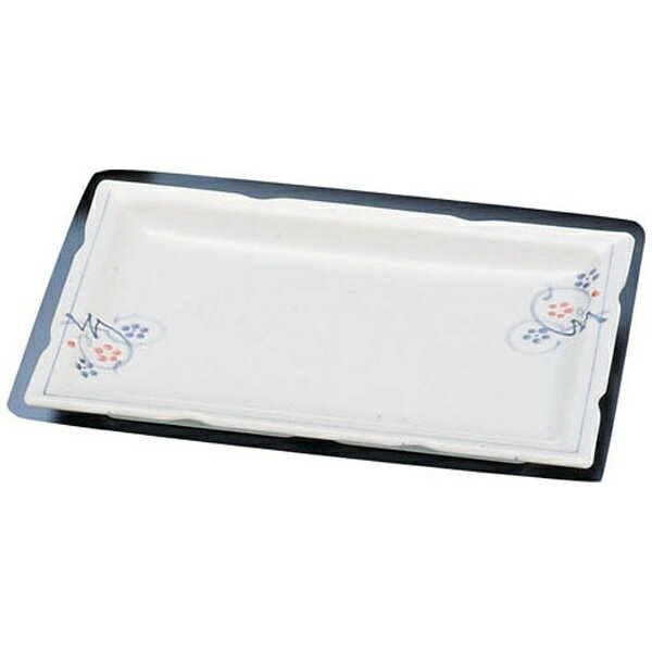 「かりん」シリーズの長角皿（小）です。メラミン製で、洗浄器にも対応しています。