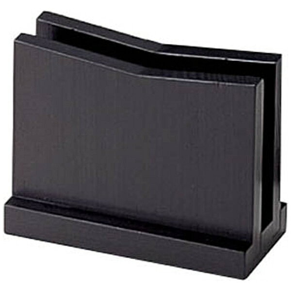 えいむの木製メニュー立てBS-8（黒木）は、落ち着いたデザインでお店の雰囲気を上品に演出します。シンプルながらも高級感のある仕上がりで、メニューを美しく見せることができます。