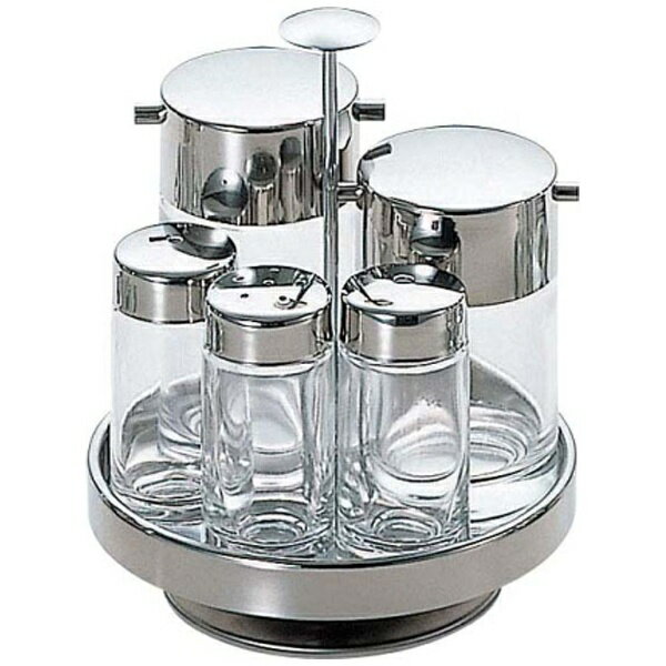 ■本体ガラス製■セット内容:正油入れ＜PMT66＞・ソース入れ＜PMT67＞・塩入れ＜PMT72＞・コショー入れ＜PMT73＞・楊枝入れ＜PMT74＞、ベースは#900カスタースタンド