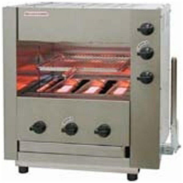 ■下火バーナーは固定式で焼網の高さの調整はレバー操作により誰でもカンタンに使え、プロの焼き上がりができます。■庫内の右と左で違った素材が同時に焼けます。■焼き網を変えたり、使い方しだいで様々な料理に対応できます。■バーナーを縦に設置したこと...