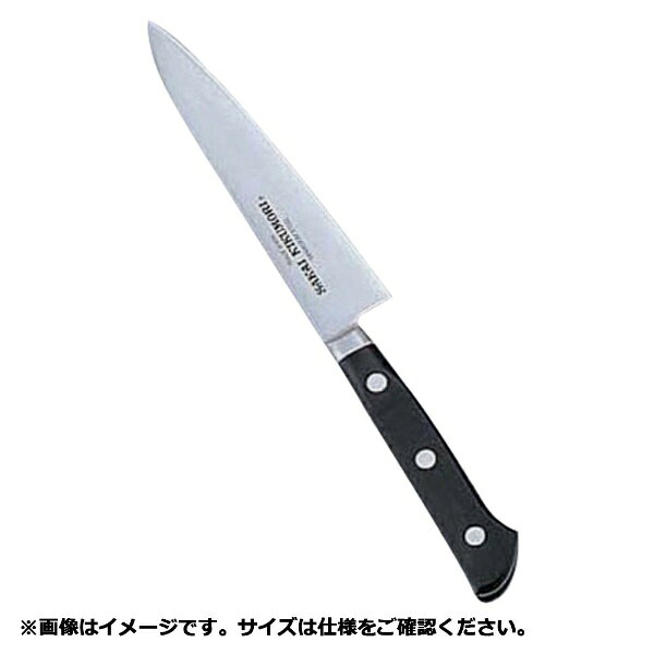サビに強く適度なしなりとシャープな切れ味、堺 菊守 SKKバナジウム鋼シリーズ「ペティナイフ」■包丁の仕様・形状：ペティナイフ型・刃型：両刃・表示サイズ：15cm※表示サイズは、マチ付き包丁は刃先からマチまで、マチ無し包丁は刃渡り（刃先から...
