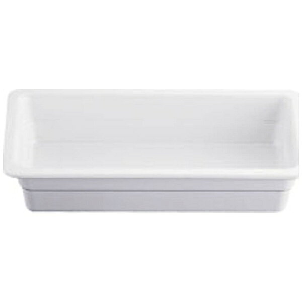 ■樹脂製のガストロノームディッシュです。■陶器に比べ軽くて 丈夫です。■チップの心配もほとんど無いので、取扱いがラクになります。■樹脂製ですので、オーブン・フードウォーマーでは使用できません。■耐熱温度：120℃
