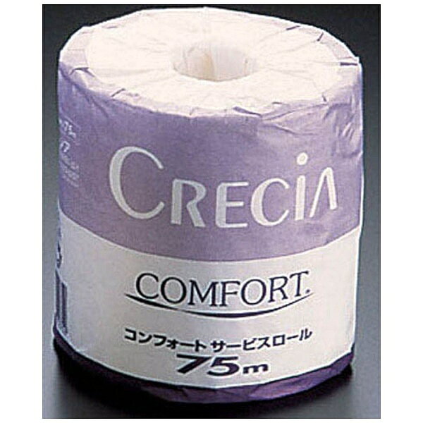 再生紙100％使用のシングルタイプのトイレットロールです。1ロールの長さは75m、ケースには80ロール入っています。個包装タイプで衛生的です。