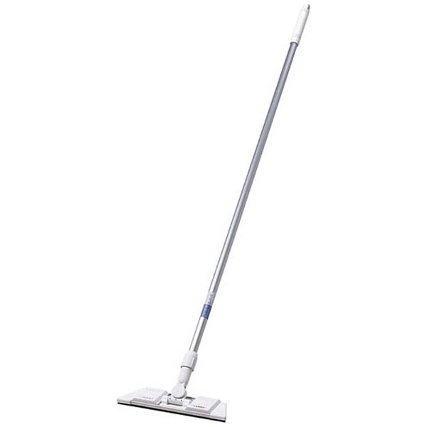 ■両端斜めカット形状で、すみっこの汚れもスッキリ拭けます。【用途】・床清掃に。【仕様】・幅（mm）： 280・長さ（mm）： 1306【材質／仕上】・頭： アルミ・柄： φ22.2アルミパイプ・ジョイント： ナイロン・POM樹脂・ホルダー：...