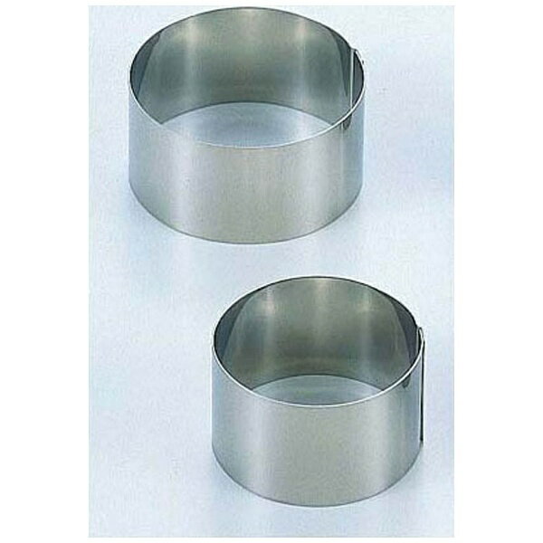 お菓子作りの必要アイテム「丸型セルクルリング」（製品仕様）内径（cm）：7高さ（cm）：5■複数サイズを用意　内径と高さの組み合わせで60サイズあります。用途や好みなどにあわせてお選びいただけます。　内径（12サイズ）：4.5、5、5.5、...