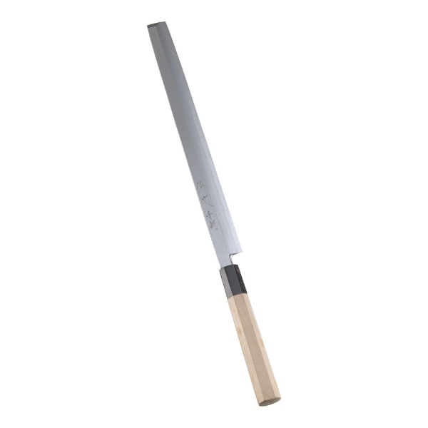 技術の年輪が開花したプロに贈る最高の舞台道具、Ω佐文の青鋼シリーズ「蛸引包丁」■包丁の仕様・形状：蛸引型・刃型：片刃・表記サイズ：30cm※表記サイズは、マチ付き包丁は刃先からマチまで、マチ無し包丁は刃渡り（刃先からアゴまで）の寸法です。■...