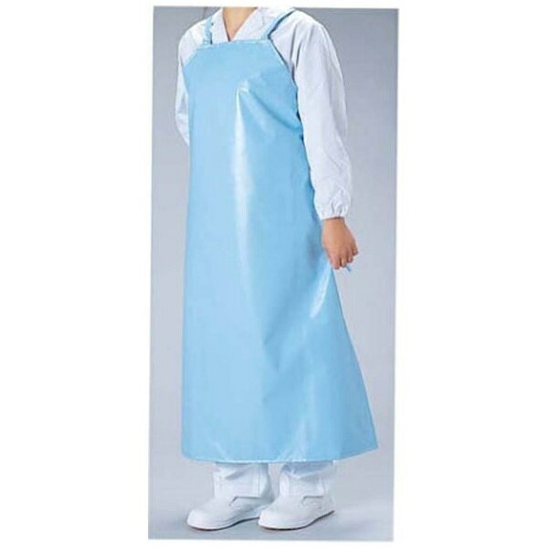 ナイロンオックスに特殊ポリウレタンコーティングを施した、耐油性に優れた前掛けです。軽量で、ファッション性も考慮したデザインが魅力。サックス色のMサイズで、飲食店などのケータリング業務に最適です。