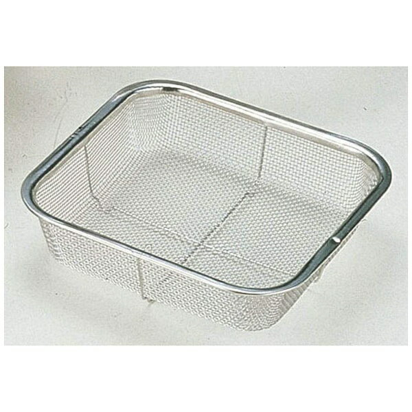 耐久性に優れたステンレス製のミニ角ざるです。20cmとコンパクトなサイズで、野菜の水切りや料理の下ごしらえに便利です。お手入れも簡単です。