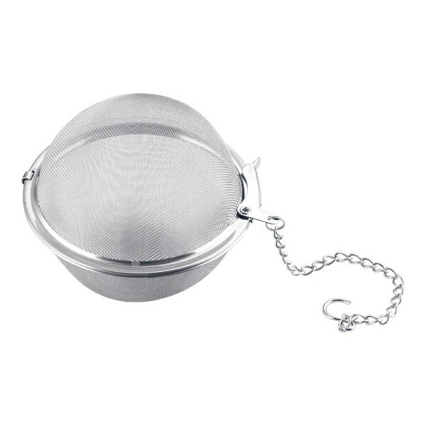 ステンレス製、40メッシュ仕様のボール型の茶こし■40メッシュ　※メッシュとは、1インチ（25.4mm）の一辺間にある網目の数を表す単位です。■6サイズを用意　ボール部の直径4.5、5.5、6.5、7.5、8.5、9.5cmがあります。用途...