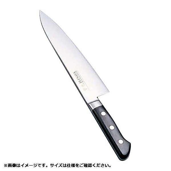 サビに強いモリブデン鋼を使用、堺實光 INOXシリーズ「洋出刃」■包丁の仕様・形状：出刃型・刃型：片刃・刃渡りサイズ：21cm■サビに強いモリブデン鋼　炭素、ケイ素、マンガンの主3元素の他にクローム、モリブデンを含有しております。鋼の中にク...