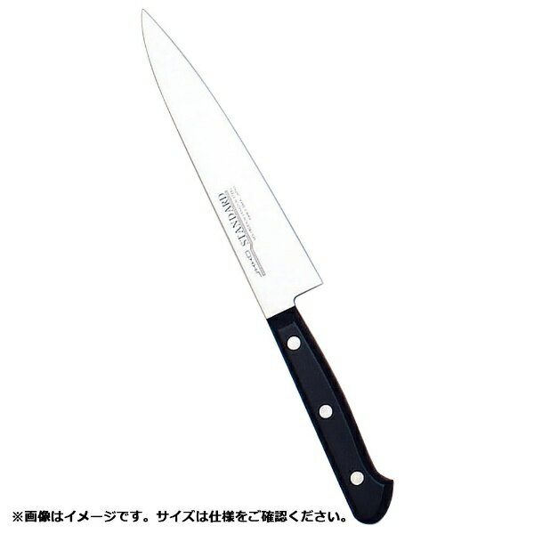 抗菌加工が施されたハンドル仕様、堺實光 スタンダード抗菌プラスチック柄シリーズ「ぺティーナイフ(ツバなし)」■包丁の仕様・形状：ペティナイフ型・刃型：両刃・刃渡りサイズ：15cm■モリブデン鋼を使用　サビに強く、耐久性に優れています。■抗菌...