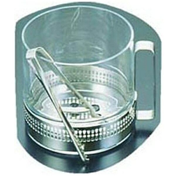 ガラス製 アイスペール（トング付） 9028 （W）