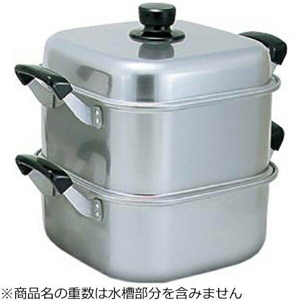 アルミニウム製の角型蒸し器（製品仕様）IH対応可否：非対応蒸す部分の段数：1段蒸す部分1段の内寸 幅×奥行×深さ(mm)：260×260×1161段あたりのごはん容量：約1.6升※商品名の一重は水槽部分を含みません。■5サイズ　内寸幅が26...