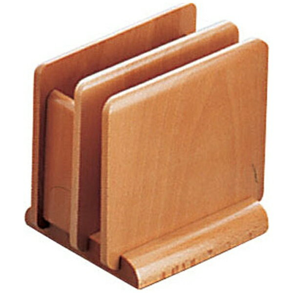 木製 ナフキン&メニュースタンド 15222（ナチュラル）