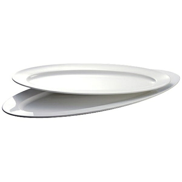 清水食器のイーファイメラミンディド小判皿です。サイズは24.2/4インチで、間口610mm×奥行230mm×高さ40mmです。1枚入りです。