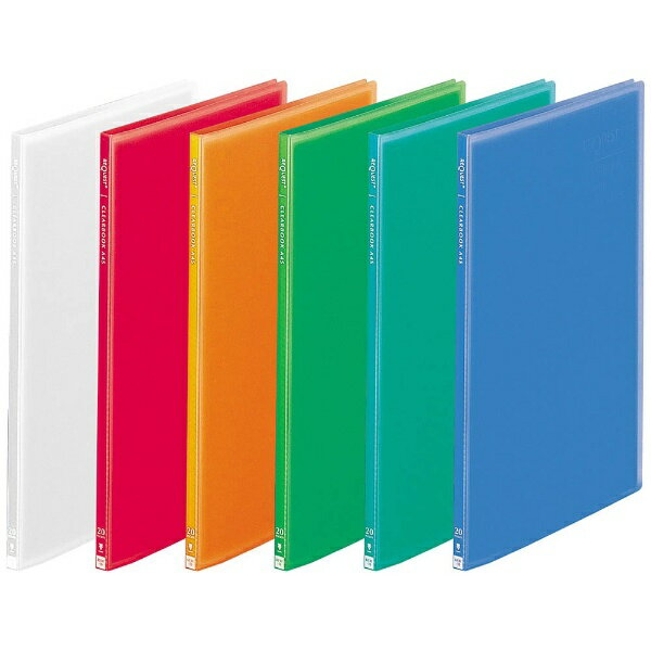 きれいな透明カラー表紙のトップインタイプ・クリヤーブック。背幅がスリムなのでカバンに入れてもかさばりません。品番：G3101本体価格：1冊 オープン価格規　格：A4タテ型（S型）幅・奥行・高さ（mm）：10mm × 228mm × 308m...