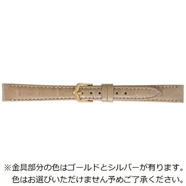 パール色の時計バンドです。きれいな艶感でカジュアルウォッチ全般に似合う、使いやすい時計バンドです。※金具部分の色はゴールドとシルバーがあります。色はお選びいただけません。予めご了承ください。