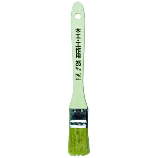 ■腰の強い豚毛の小刷毛です。■FRP塗料にも使用できます。【用途】・油性塗料、高粘度塗料用。【仕様】・刷毛幅（mm）： 25・毛丈（mm）： 40・玉厚（mm）： 6・全長（mm）： 210・適合塗料： 油性塗料【材質／仕上】・毛： 豚毛・...