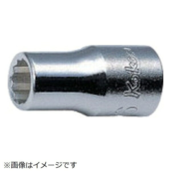 ■ボルト/ナットに接する開口部（12角）はもちろんのこと、差し込み側の四角駆動部にも角を傷めずハイトルクを確実に伝える面接触のフラットドライブを採用しています。 画像はイメージです。実際の商品とは色やサイズなどが異なる場合がございます。