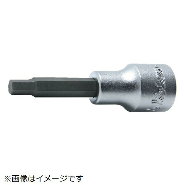 ■6角穴付ボルト用のヘックスビットソケットです。■ラチェットハンドルを始めとする各種ハンドル類と組み合わせることにより、L型レンチでは不可能な作業が可能となります。 画像はイメージです。実際の商品とは色やサイズなどが異なる場合がございます。