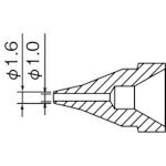 【仕様】・寸法（mm）内径×外径： 1.0×1.6・白光　SS型　ノズル／1.0mm・適用吸取器： FR-301、FR-410 画像はイメージです。実際の商品とは色やサイズなどが異なる場合がございます。