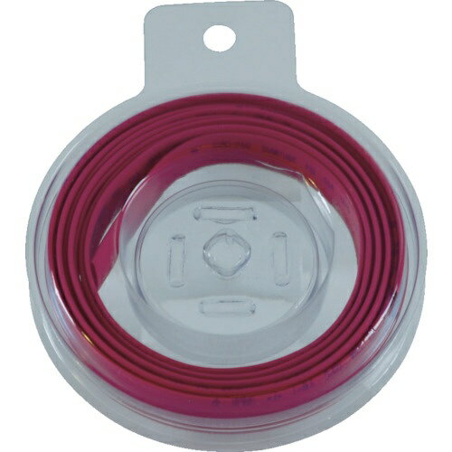 ■1袋2m入りの使いきりサイズです。【用途】・電線接続部、パーツ類の絶縁、保護はもとよりパイプの防食など多くの用途に応用が可能です。【仕様】・色： 赤・収縮後肉厚（mm）： 0.36・収縮前内径（mm）： 2.0±0.2・収縮後内径（mm）...