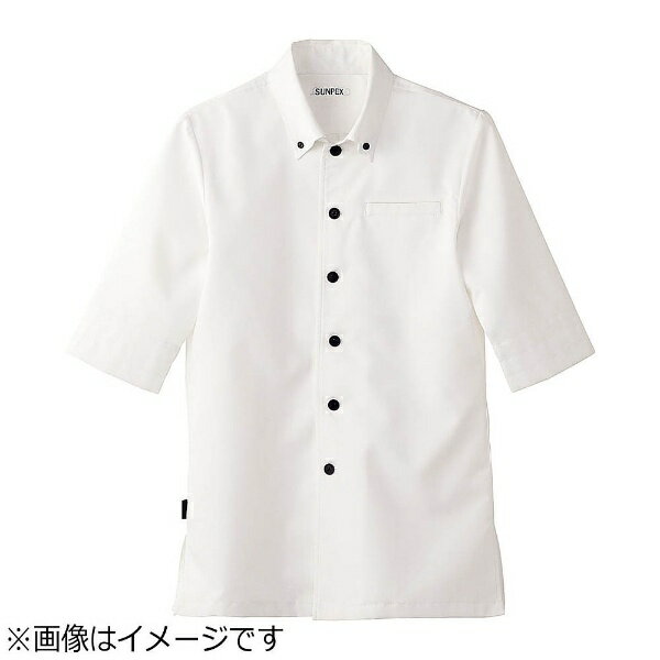 ■このショップコートは、サイズ：3Lサイズ、色：ホワイトになります。■消臭機能素材｢サバービア｣を採用。 ｢すだれ｣のような立体構造で通気性に優れ、サラッとした着ごこちです。涼しさは抜群です。■スッキリとした袖まわりで、腰高スタイルに仕上げ...