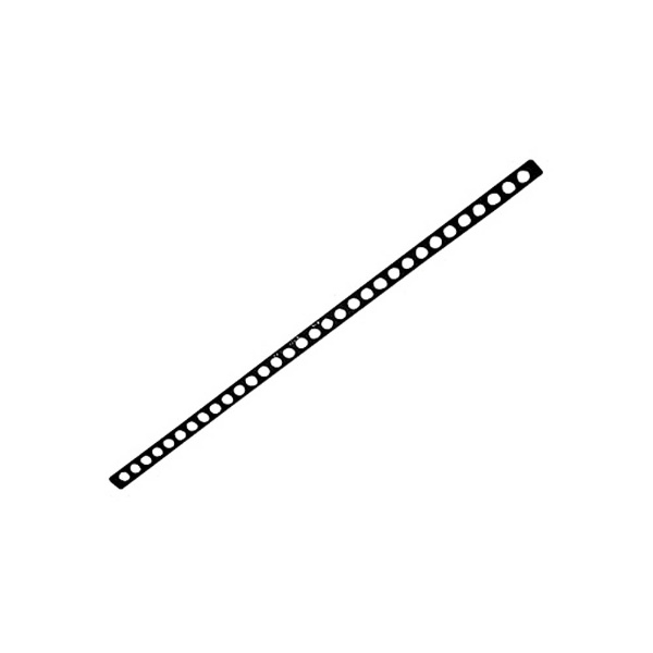 カチオン電着塗装■サイズ厚さ0.8mm　15×396mm　穴径7mm・カチオン電着塗装