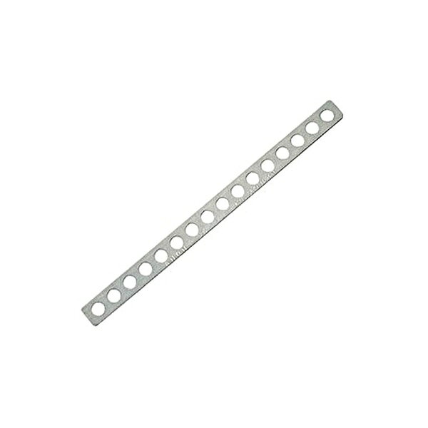 ステンレス■サイズ厚さ1.5mm　15×198mm　穴径7mm・材質ステンレス鋼(SUS 304)・ヘアーライン加工