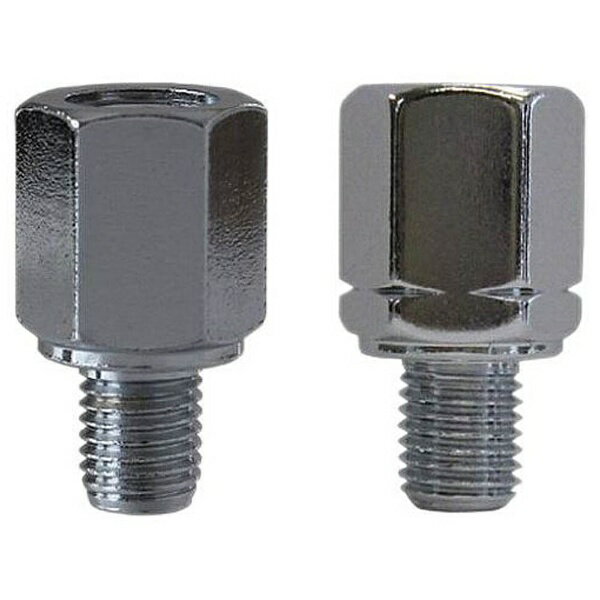 逆ネジアダプター クロームメッキ ■逆ネジアダプター クロームメッキ ネジ方向が合わない場合「正ネジミラーの取付け」カラーはブラックとメッキ、バイクに合わせて選べる2タイプ。ネジ方向や、ネジ径が合わない時に活用。 ・ カラー：クロームメッキ...