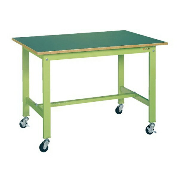 本体は角パイプ（構造用鋼管）を使用しているため非常に堅牢でしかもホコリが溜まりません。仕様■外寸：W1200×D600×H810mm■内寸：W930×D448mm■カラー：サカエグリーン■質量：26kg■天板サイズ：1200×600×21m...