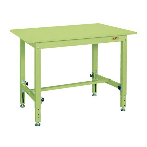 高さ740?1040mmの範囲で25mm毎に高さ調整可能！！作業の最適高さに調整してご利用下さい。仕様■外寸：W1200×D600×H740?1040mm■内寸：W930×D400mm■カラー：サカエグリーン■質量：41kg■天板サイズ：1...