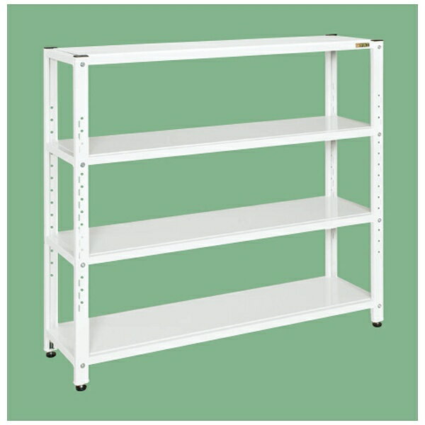 棚板の高さ調整が可能になり、さらに進化したラック。仕様■外寸：W1000×D350×H1200mm■段数：4■質量：30kg■均等耐荷重（棚1連当り）：500kg■均等耐荷重（棚板1段当り）：50kg■本体色：パールホワイト■アジャスター：...