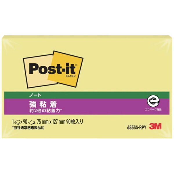 ■強粘着タイプのポストイット［［R上］］ 製品です。■粘着力が通常の約2倍（当社通常粘着製品比）で、樹脂製品などはがれやすかった場所にもしっかり貼れます。■パソコンやクリアファイル、垂直面にも書いた文字が読みやすいパステルカラーです。【仕様...