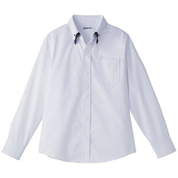 ■レイヤードボタンダウンのシャツになっており、モノトーンながら魅せるデザインとなっています。■左胸の外側にポケットが付いています。■男女兼用の長袖シャツです。