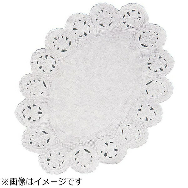 白色・小判型のレースペーパー■1セット100枚入り■8サイズを用意（2021年4月時点取り扱い）　規格サイズNo.8〜20（幅200〜495mm）を用意しています。用途などにあわせてお選びいただけます。※丸型タイプもご用意しています。