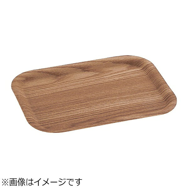 紙の芯材をメラミン樹脂で覆う特殊加工したトレー■美しい木目を再現し、表面は食器が滑らないノンスリップ加工です。