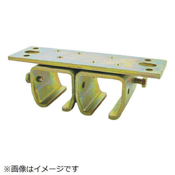【用途】・天井面にレールを2列に取り付ける金具。・ドアハンガー用の二連タイプの天井受。【仕様】・適用レール： 25号・品名： 天井受二連・欧州規格EN1527適合品