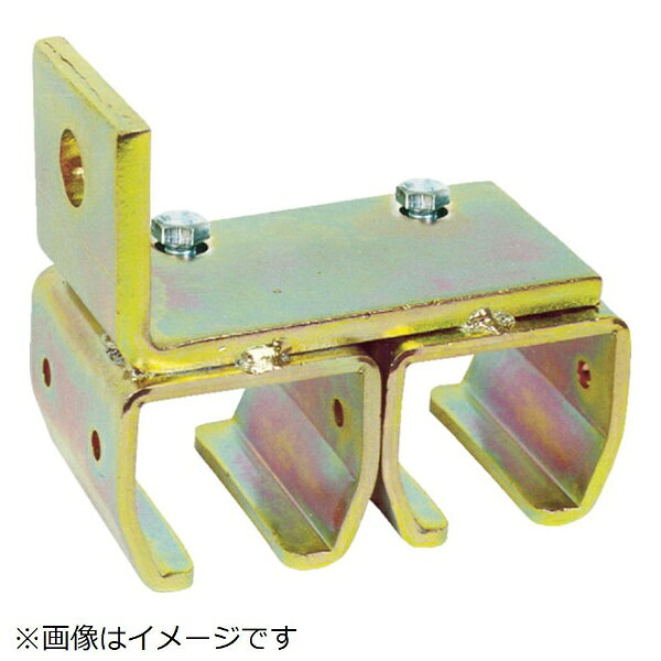 【用途】・レールを2列に取り付ける金具。・ドアハンガー用の二連タイプの横受です。【仕様】・適用レール： 24号・品名： 横受二連・欧州規格EN1527適合品