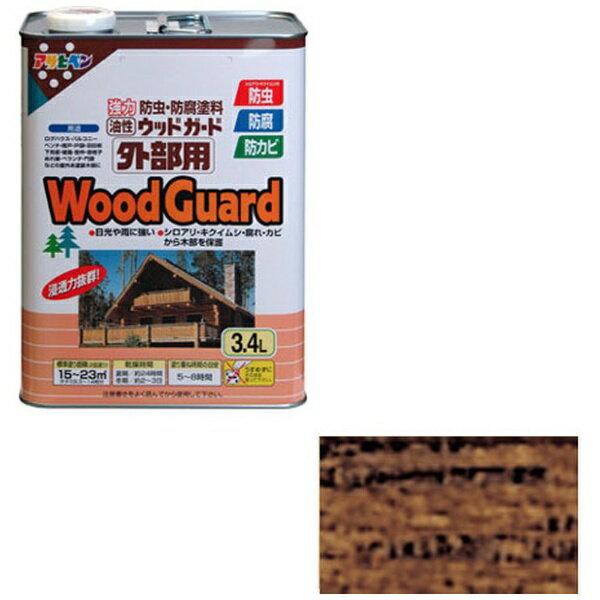ログハウスや雨戸、ぬれ縁など屋外木部を美しく保護します。■シロアリ、キクイムシなどに対して長期間強力な防虫効果を発揮します。 ■腐れ、カビなどに対して長期間強力な防腐・防カビ効果を発揮します。 ■耐水性、耐光性に優れた着色顔料の配合により、...