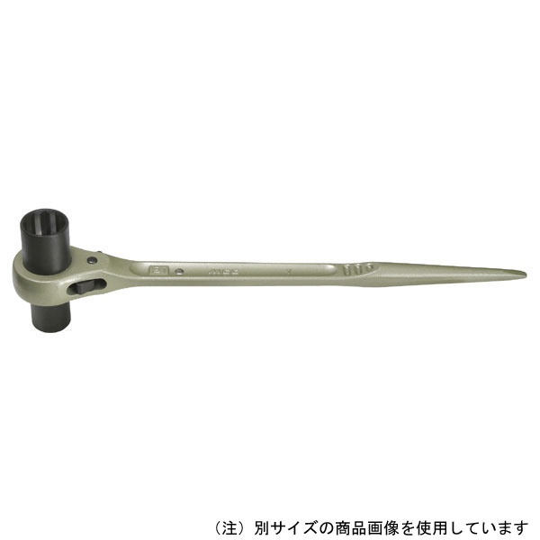 ソケットは両側ロングサイズでC型鋼・H型鋼など深いところの作業が可能です。