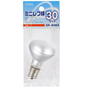 ■ 口金：E17 ■ 定格：110V−30W ■ 形状：R−45 ■ 仕上：フロスト ■ サイズ：直径45mm×全高68mm ※本商品が対象となるクーポンは、その期間終了後、同一内容でのクーポンが継続発行される場合がございます。