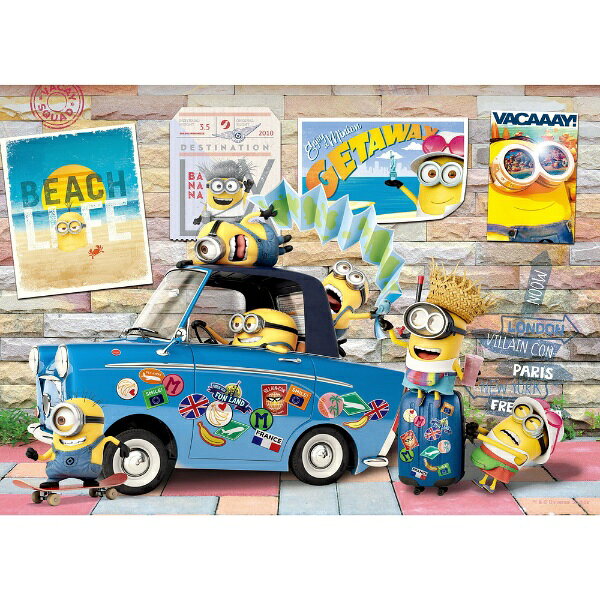 「ミニオンズ」たちの休日シーンが500ピースジグソーパズルになりました。【仕様】■完成サイズ：38×53cm■該当パネルNo：5-BTM ＆ (C)Universal Studios.