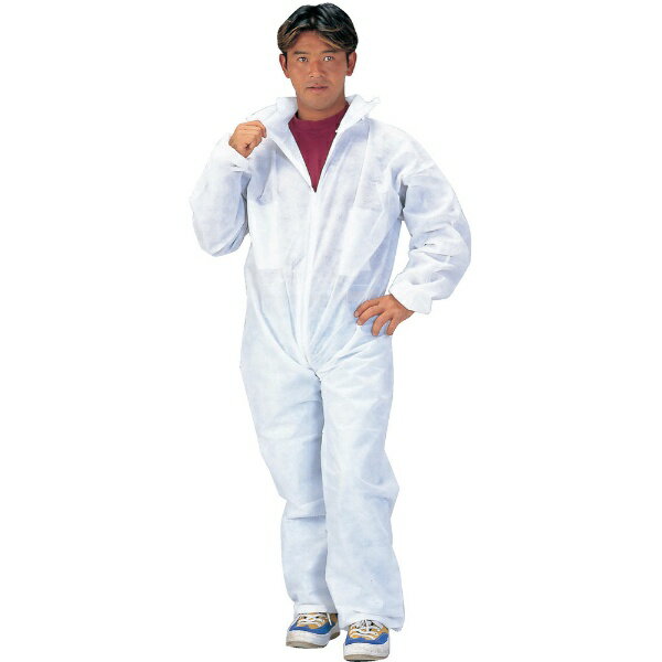 ■非常に軽くて動きやすいフード付のつなぎ服タイプです。■焼却処分しても有害ガスが発生しません。【用途】・塗装業・粉じん作業・清掃作業。【仕様】・色： ホワイト・サイズ： M・適応身長（cm）： 160〜170・適応胸囲（cm）： 84〜92...