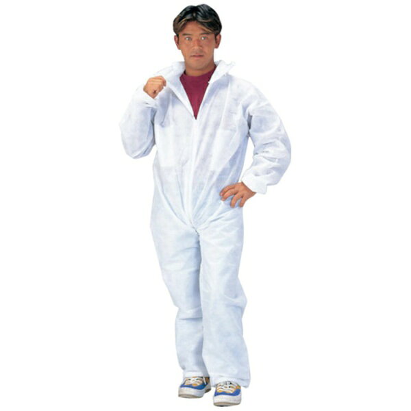 ■非常に軽くて動きやすいフード付のつなぎ服タイプです。■焼却処分しても有害ガスが発生しません。【用途】・塗装業・粉じん作業・清掃作業。【仕様】・色： ホワイト・サイズ： 3L・適合身長（cm）： 175〜185・適合胸囲（cm）： 102〜...