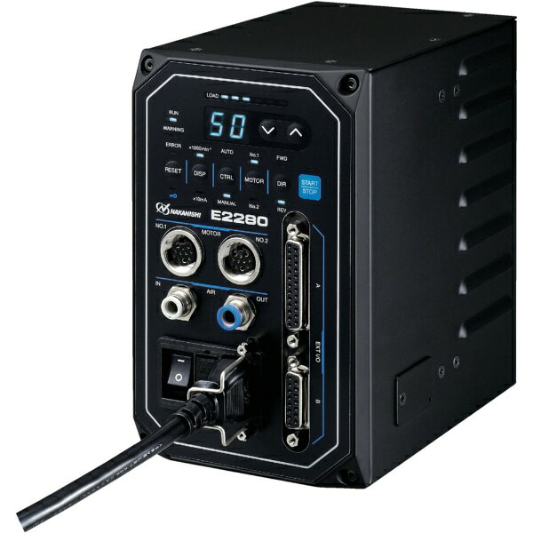 ■E2000シリーズ用コントローラです。【仕様】・回転速度（min［［の−1乗］］）： 1000〜50000・電源（V）： AC100〜240・最大出力（W）： 200・幅（mm）： 108・奥行（mm）： 167.7・高さ（mm）： 176