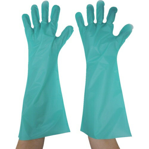 ■五本指の付け根に絞りを入れてフィット感を向上、作業中のずれ、脱落を防ぎます。■環境に優しいポリエチレン製です。高品質で衛生的です。【用途】・食品加工。・洗浄作業。【仕様】・色： グリーン・サイズ： M・厚さ（mm）： 0.045・全長（c...